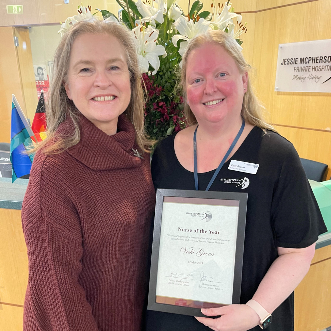 NURSE OF THE YEAR 2023 – VICKI GREEN - Jessie McPherson Private Hospital